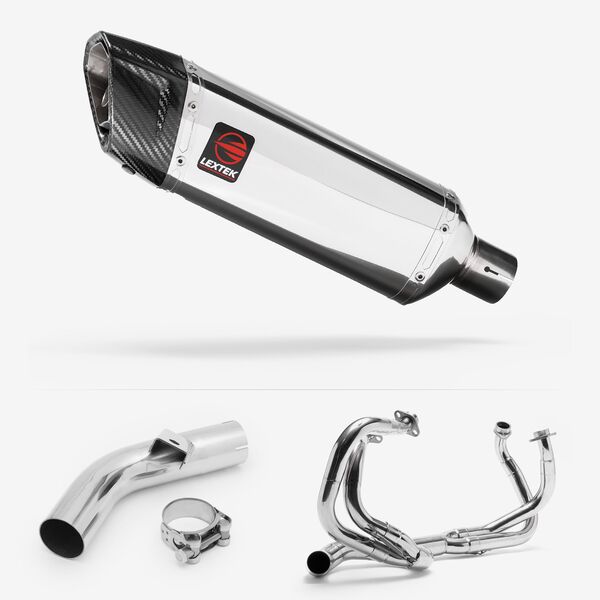 CMPO | Lextek Stainless Steel SP4 Polished Exhaust System 300mm for ...